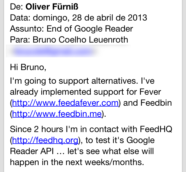 Mr. Reader com suporte ao Fever e Feedbin - CocaTech