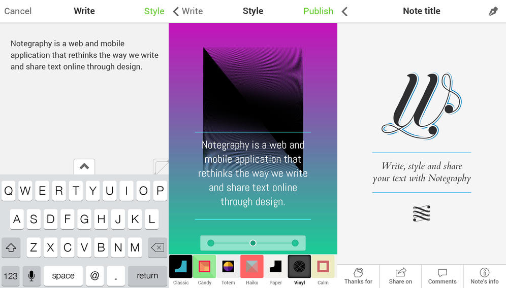 Notegraphy, "Instagram escrito" - CocaTech