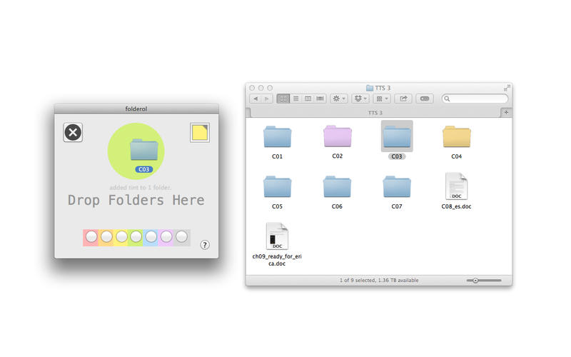 folderol, personaliza as cores das suas Pastas no Mac - CocaTech