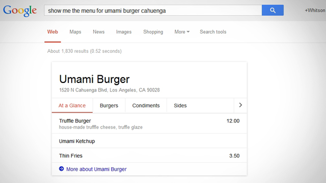Google começa a exibir Menus dos Restaurantes - CocaTech