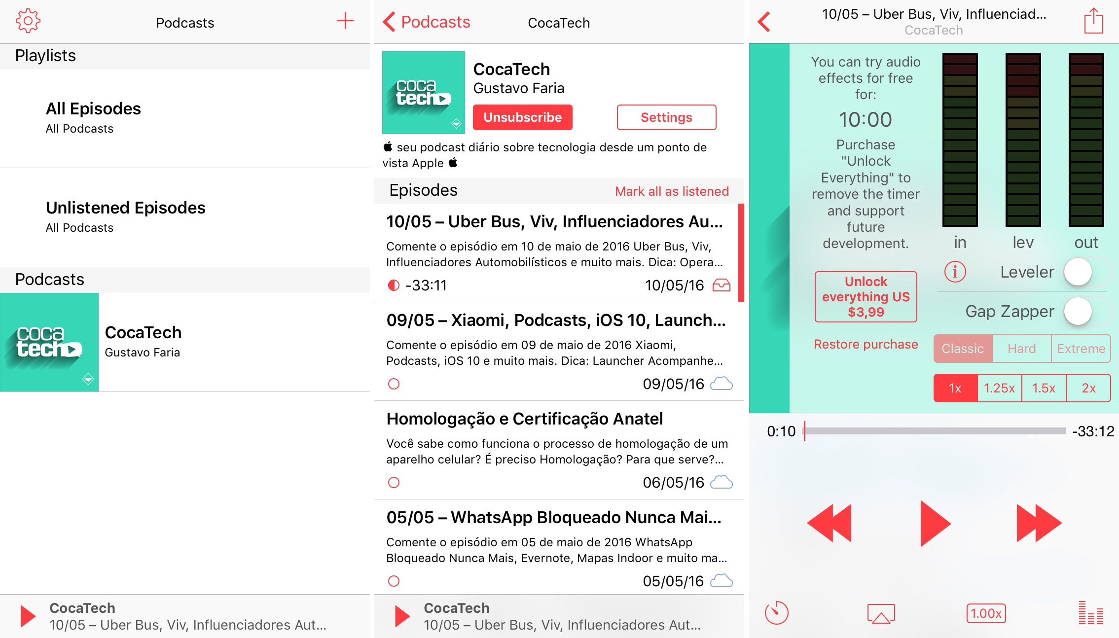Castamatic, player de podcast para quem tem Apple Watch - CocaTech