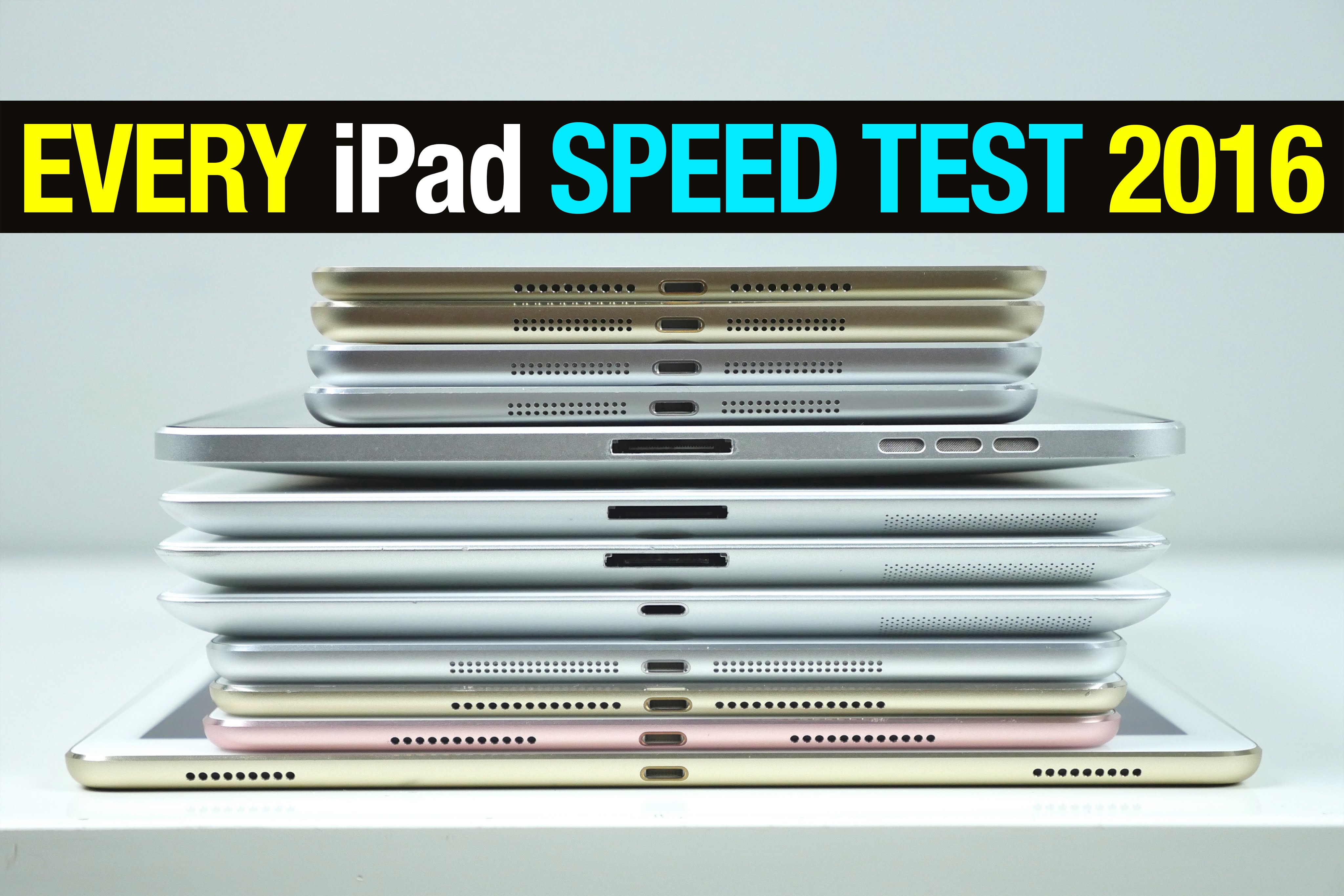 Teste de Velocidade com Todos os iPads - CocaTech