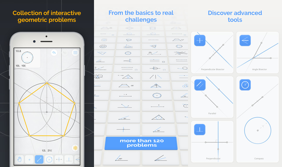 Euclidea, puzzle geométrico - CocaTech