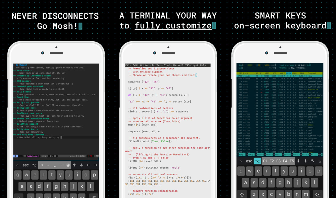 Blink Shell, cliente SSH/Mosh para iOS - CocaTech