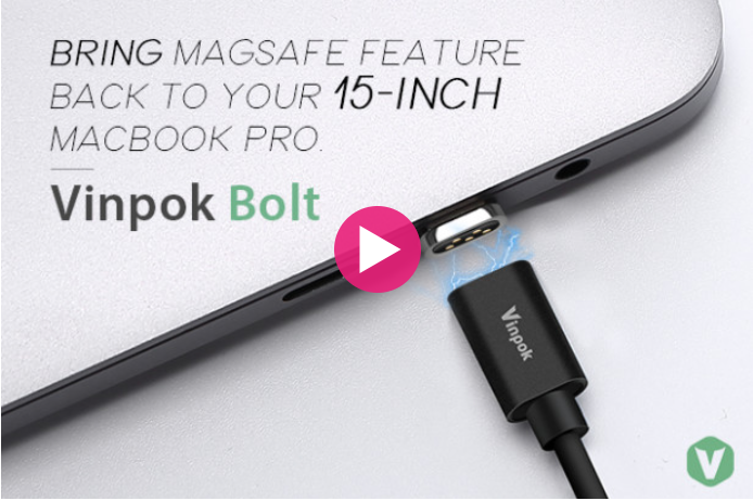 Bolt: Cabo USB-C magnético de 87W - CocaTech